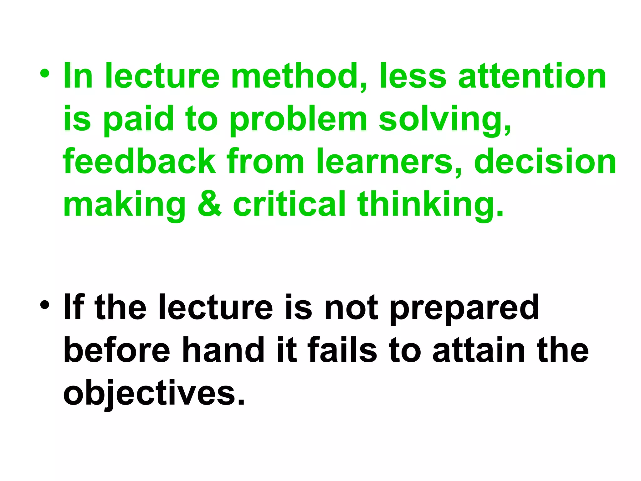 Lecture Method of Teaching | PPT
