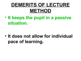 Lecture Method of Teaching | PPT