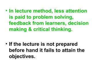 Lecture Method of Teaching | PPT