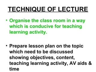 Lecture Method of Teaching | PPT