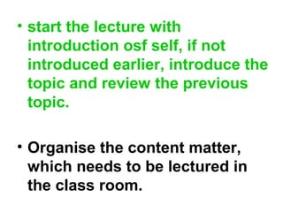 Lecture Method of Teaching | PPT