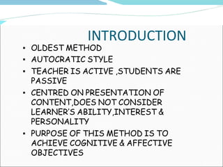 Lecture method ppt | PPT