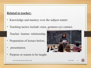 lecture method ppt | PPTX