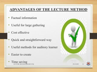 lecture method ppt | PPTX