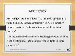 lecture method ppt | PPT