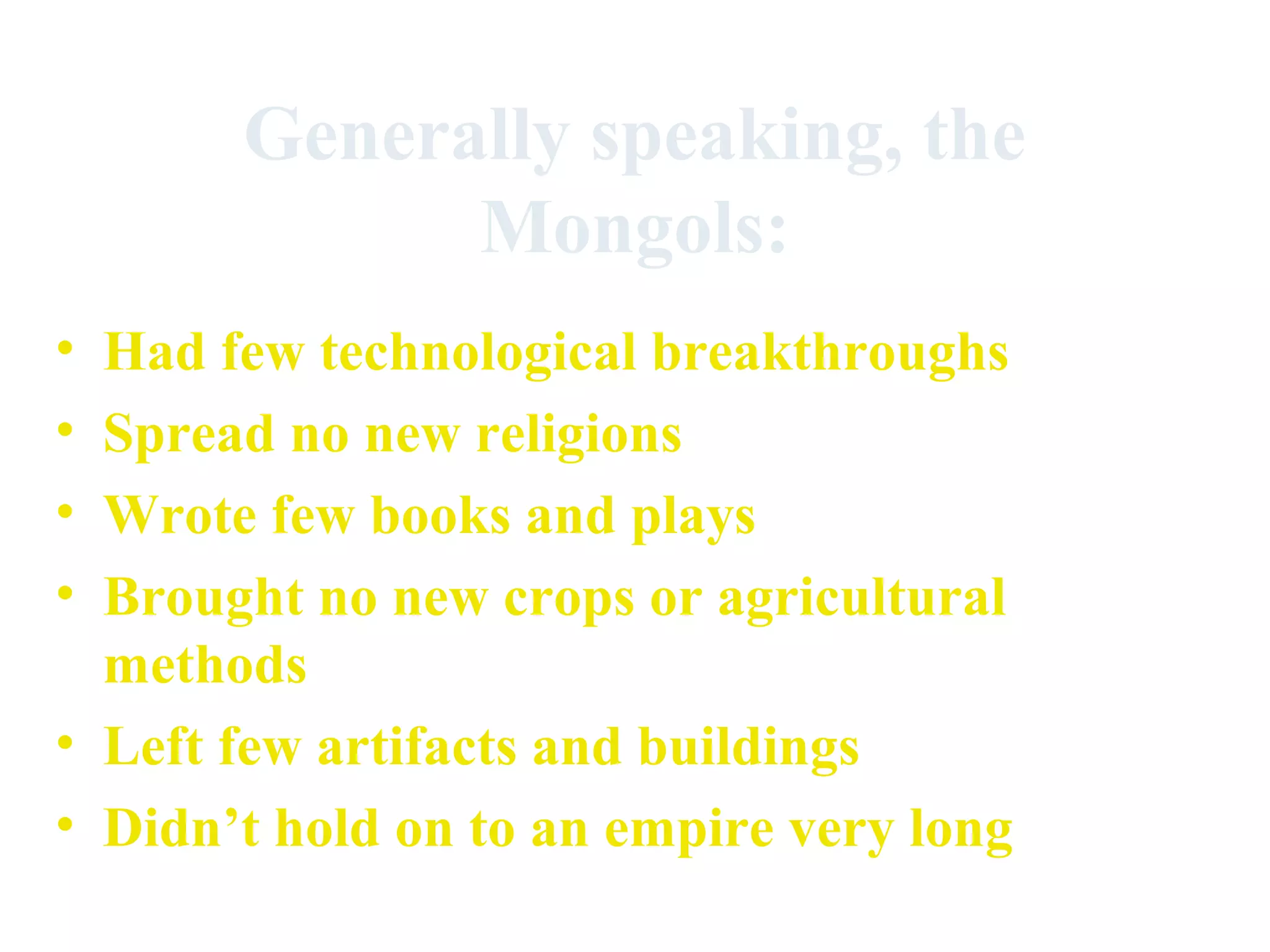 Lecture mongolconquests | PPT