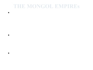 Lecture mongolconquests | PPT