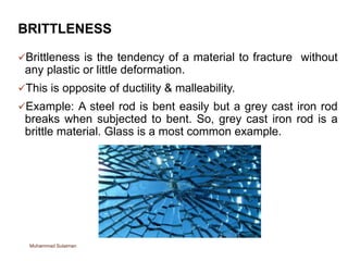 Material Properties UET KSK Lahore | PPT