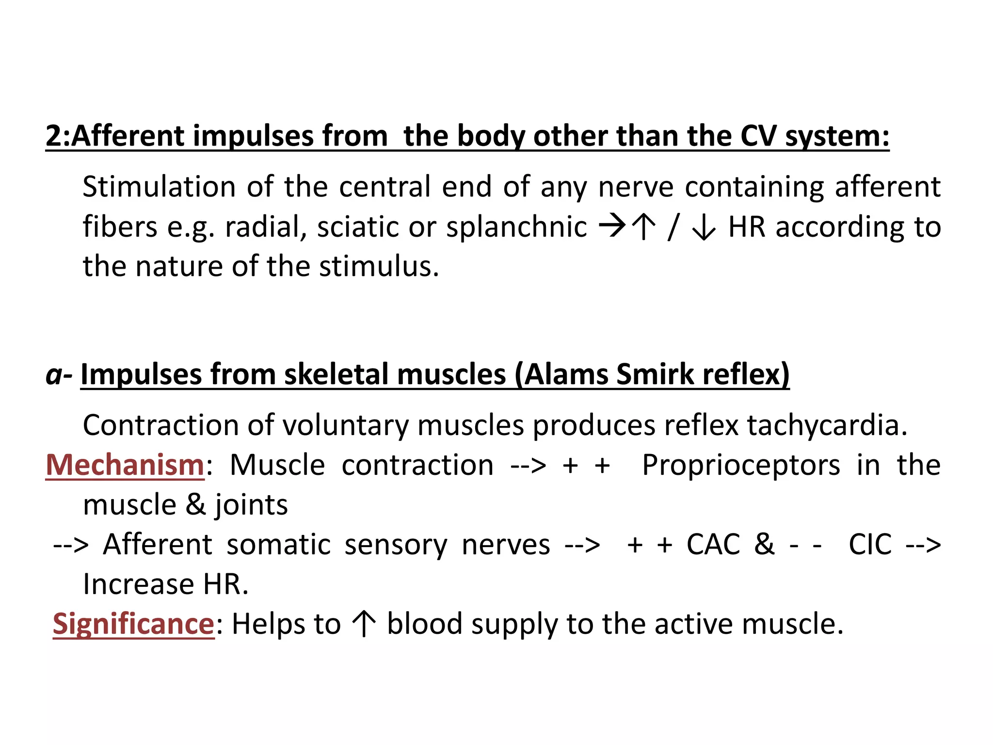 Lecture nerual regulation of circulation | PDF