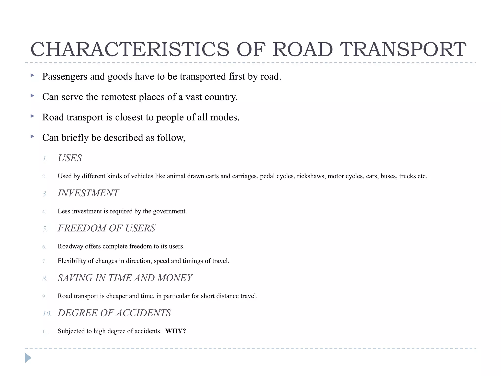 introduction to Transportation | PPT