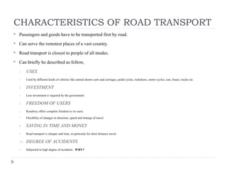 introduction to Transportation | PPT