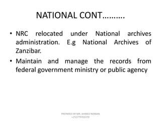 Records Centre Management | PPTX