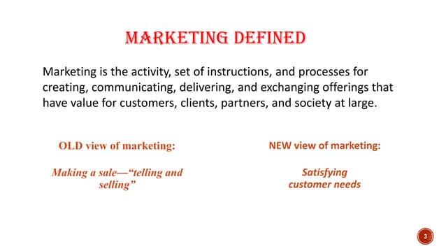 Lecture no.1 introduction to marketing | PPT