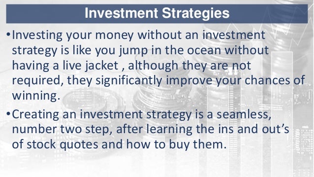 Types Of Investment Strategies Types Of Investment Strategies