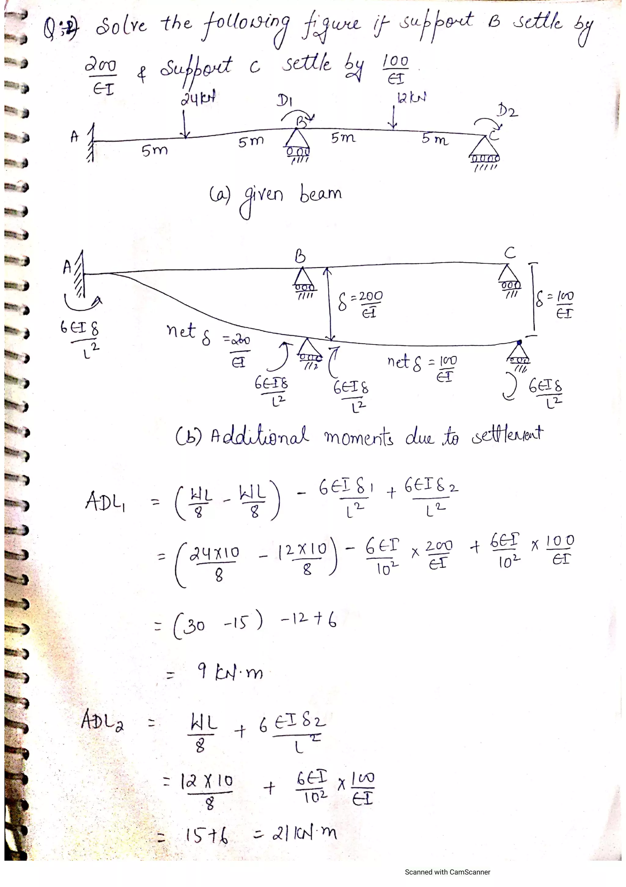 Lecture no.4 stiffness method problem sum | PDF