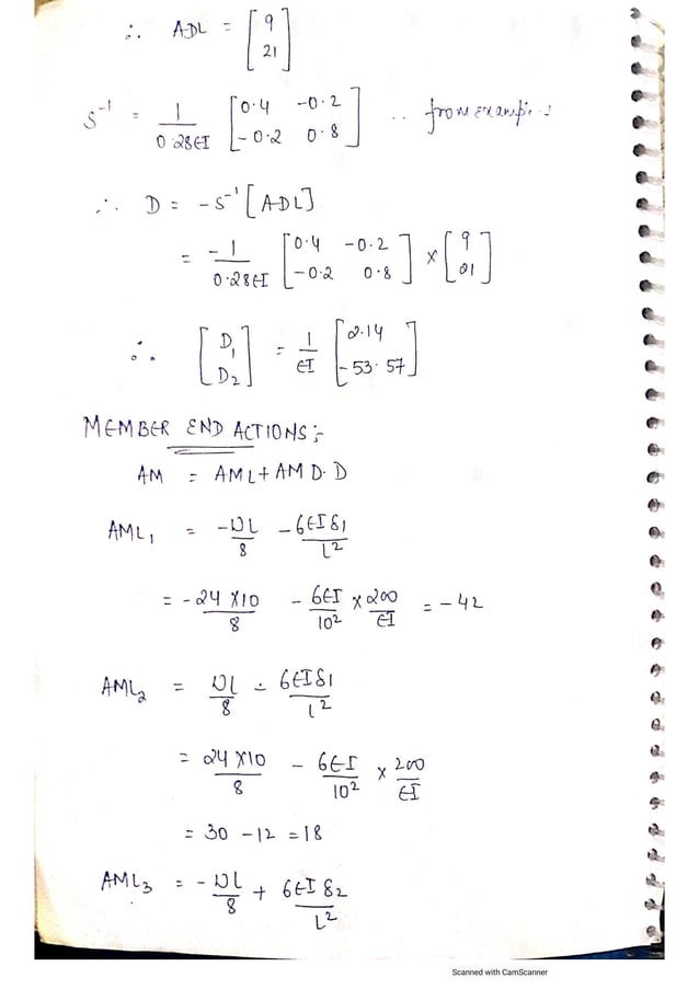 Lecture no.4 stiffness method problem sum | PDF