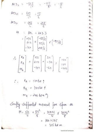 Lecture no.4 stiffness method problem sum | PDF