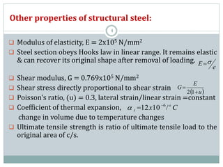 Properties of steel | PDF
