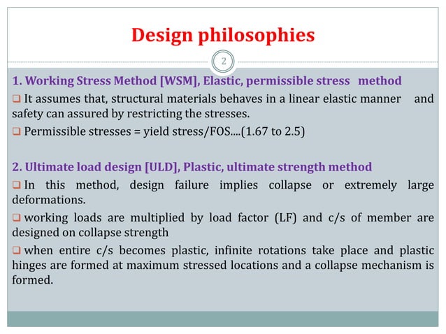 Design philosophies | PDF | Civil Engineering Industry | Industries