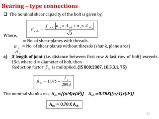 Design of connections | PDF | Physics | Science
