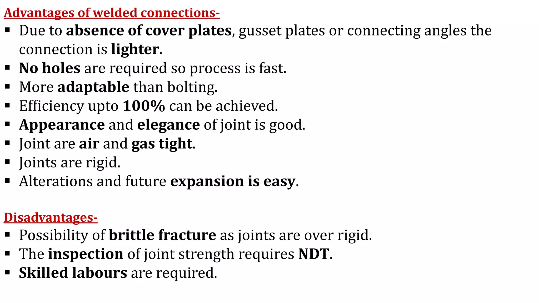 Welded type of connections | PDF