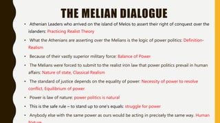 Lecture no. 5 realism ppt | PPTX | Political Issues & policy | Politics
