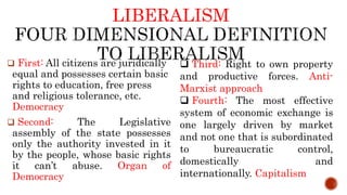 Lecture no. 8 liberalism | PPTX | Civic affairs | Politics