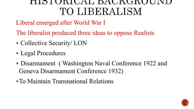 Lecture no. 8 liberalism | PPT