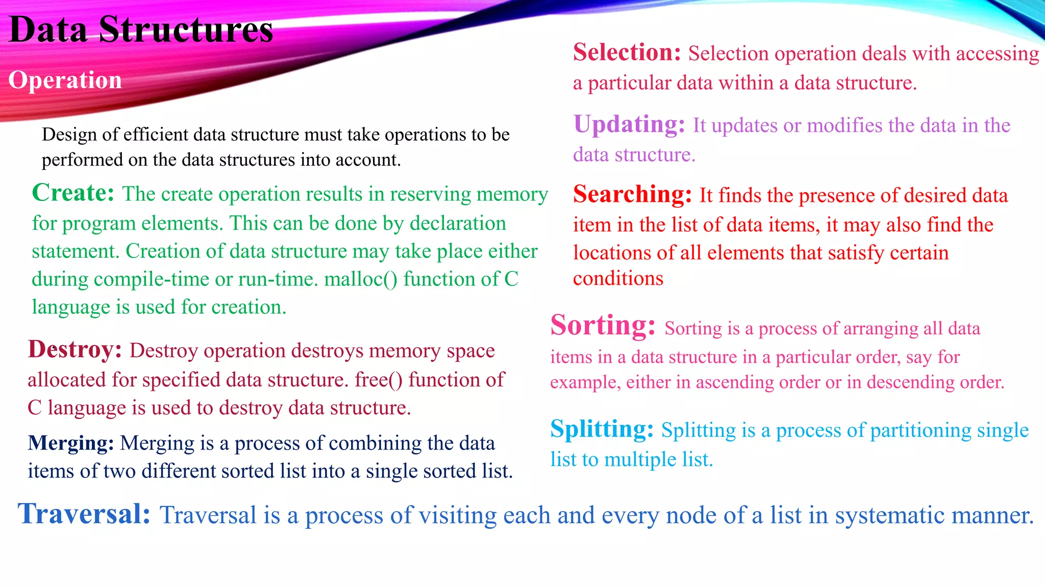 Data structures Lecture no.3 | PPT Data structures Lecture no.3 | PPT