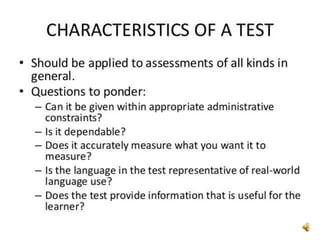 Authenticity and Objectivity of a Test | PPTX