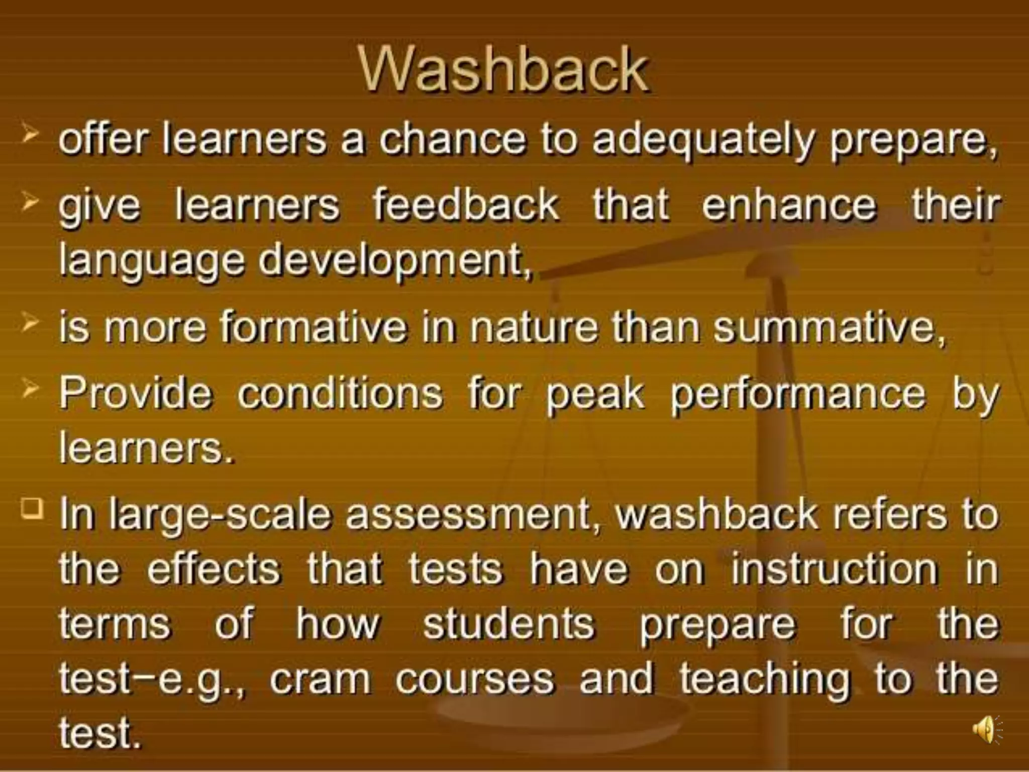 Washback effect of a Test | PPTX