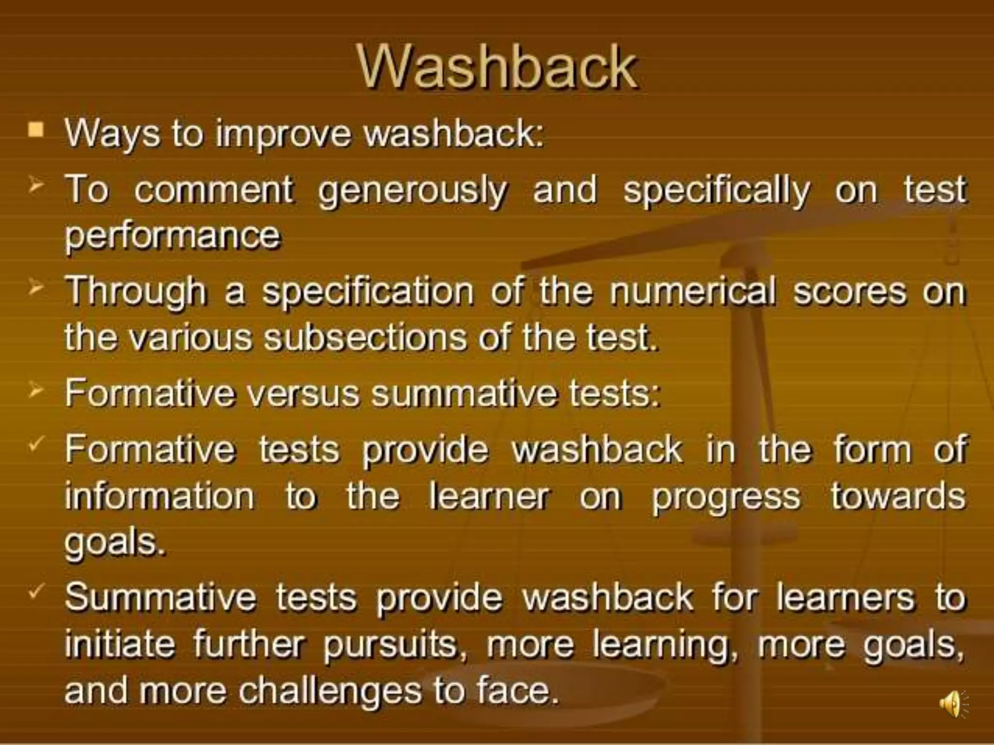 Washback effect of a Test | PPTX