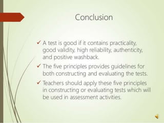 Washback effect of a Test | PPTX