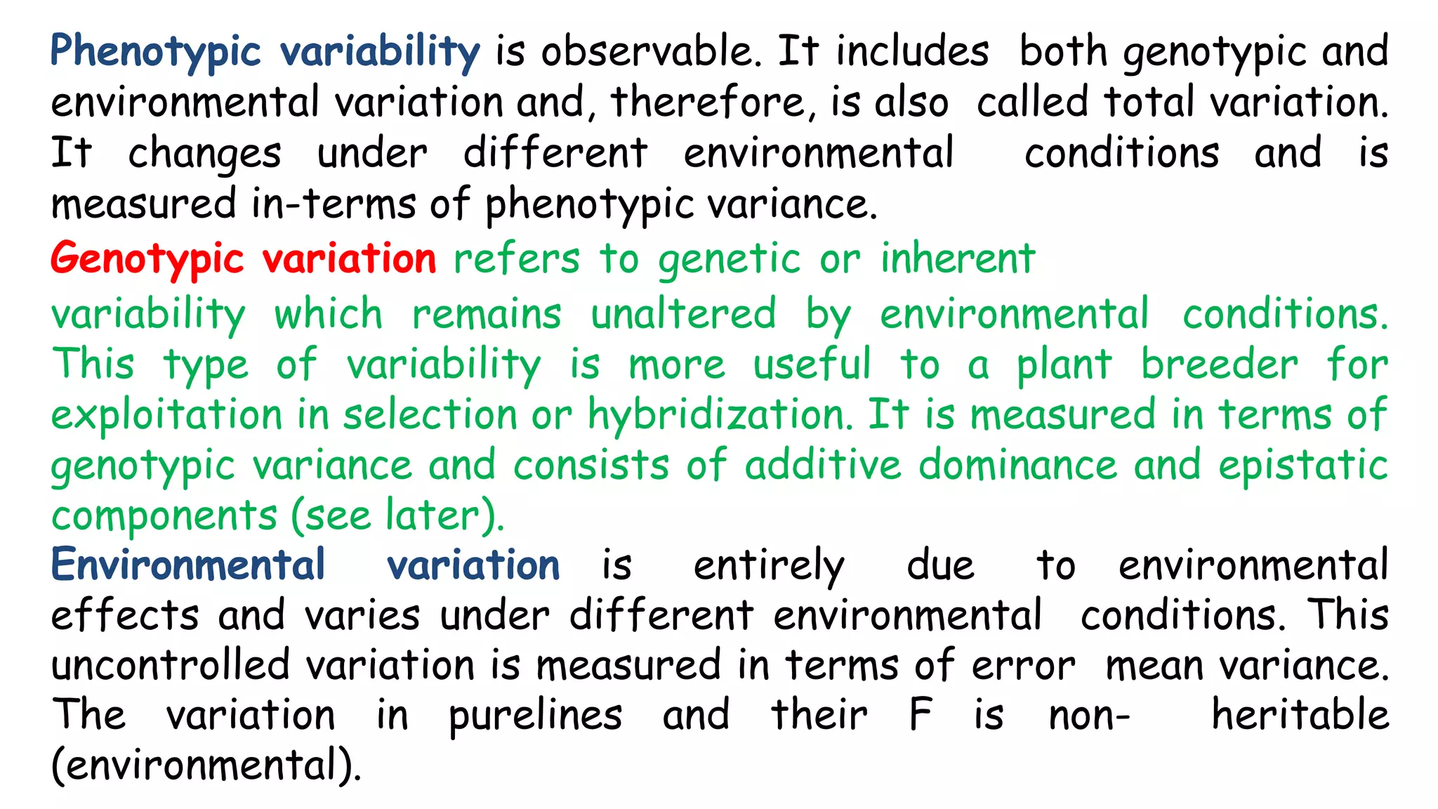 Genetic component of Polygenic variation | PPTX