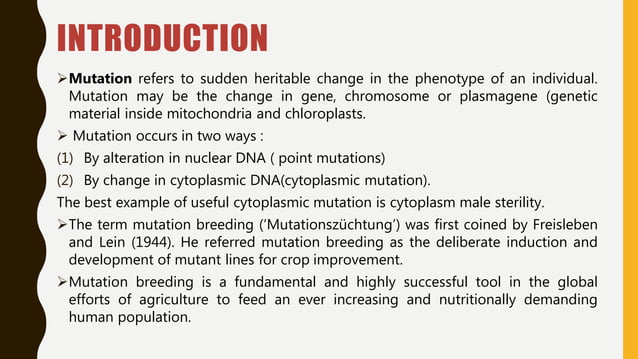 Mutation Breeding | PPT