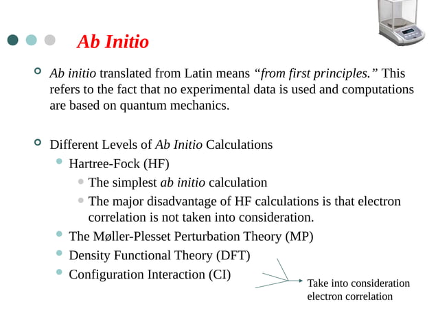 Lecture No 2 Computational Chemistry Tools Application Of Computational Methods Ppt Pdf