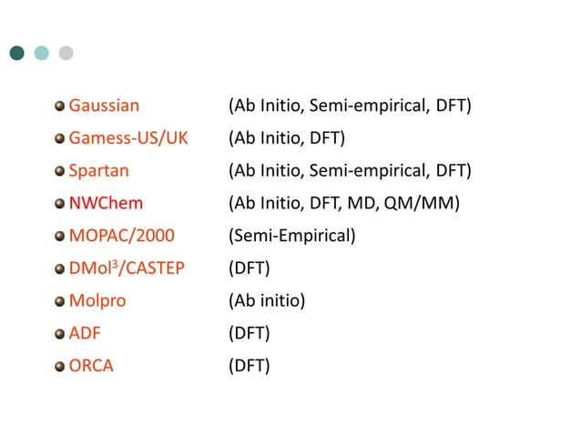 Lectureno2computationalchemistrytoolsapplicationofcomputationalmethodspptpdf