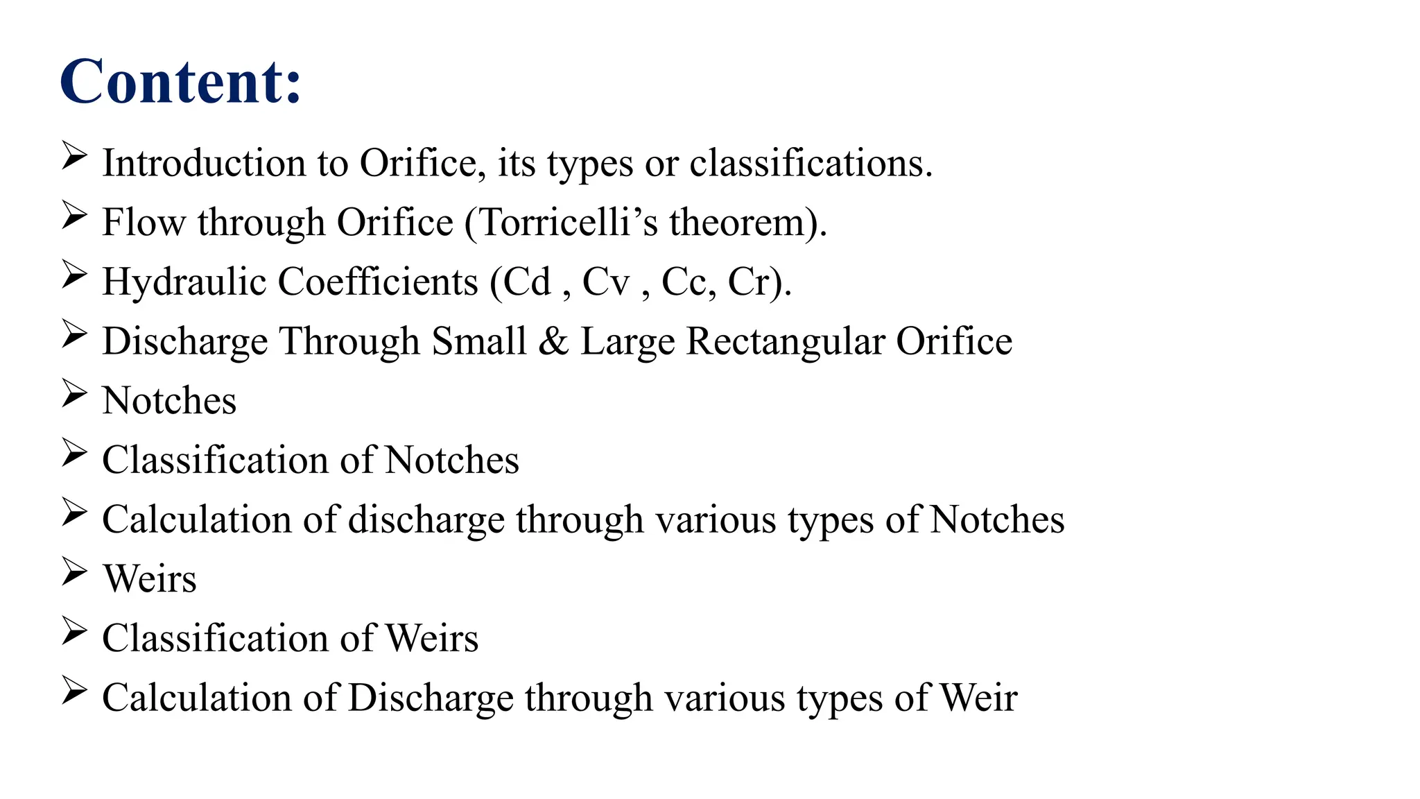 Lecture No. 23- 33 Flow rate measurements in open channel.pptx