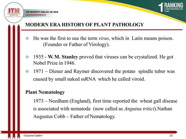 Lecture No-2 History of Plant Pathology Modern History (PPT).pptx Lecture No-2 History of Plant Pathology Modern History (PPT).pptx