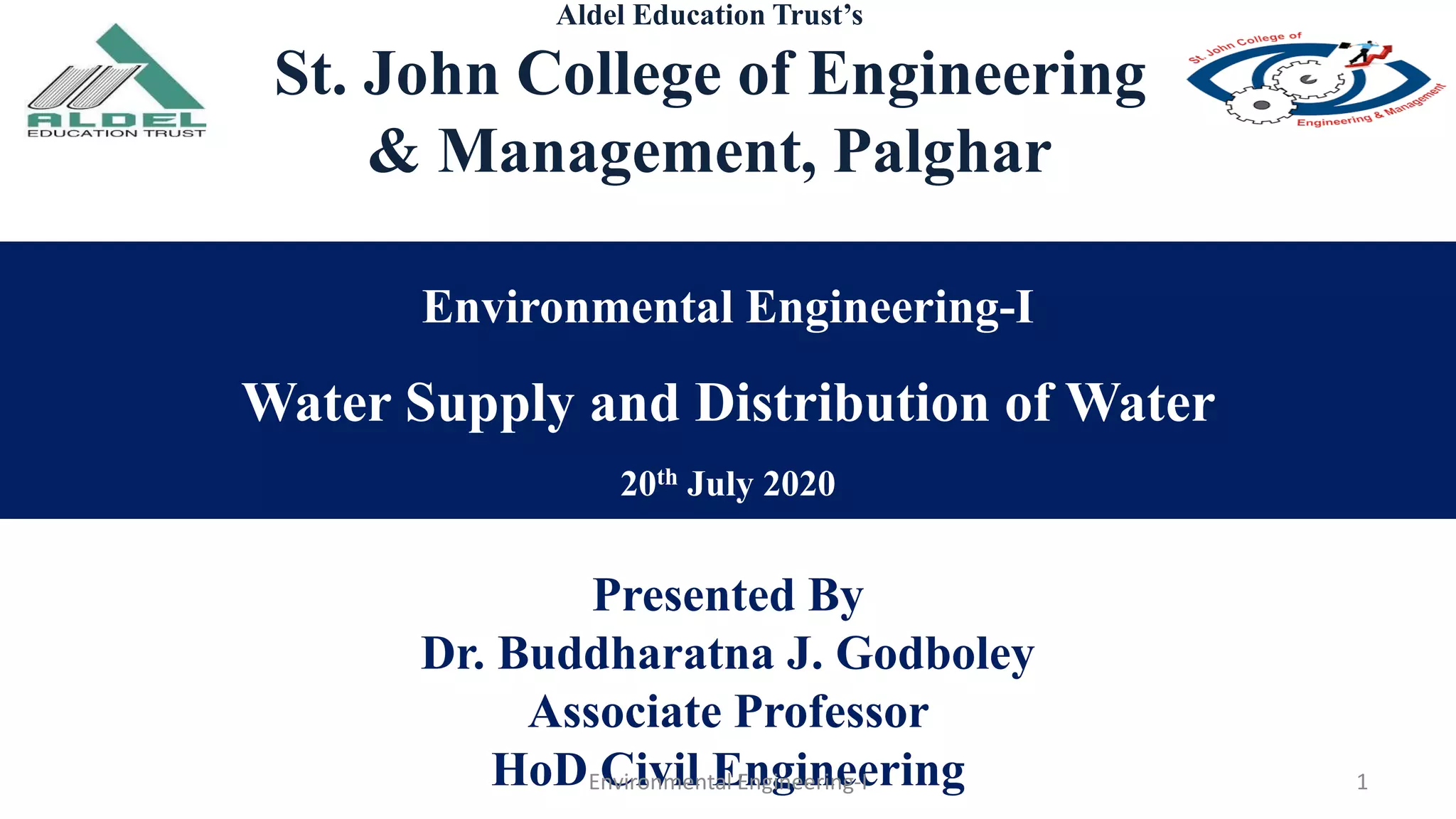 Water Supply and Distribution of Water | PDF
