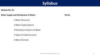 Water Supply and Distribution of Water | PDF