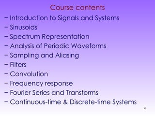 Introduction to basic signal and systems | PPT
