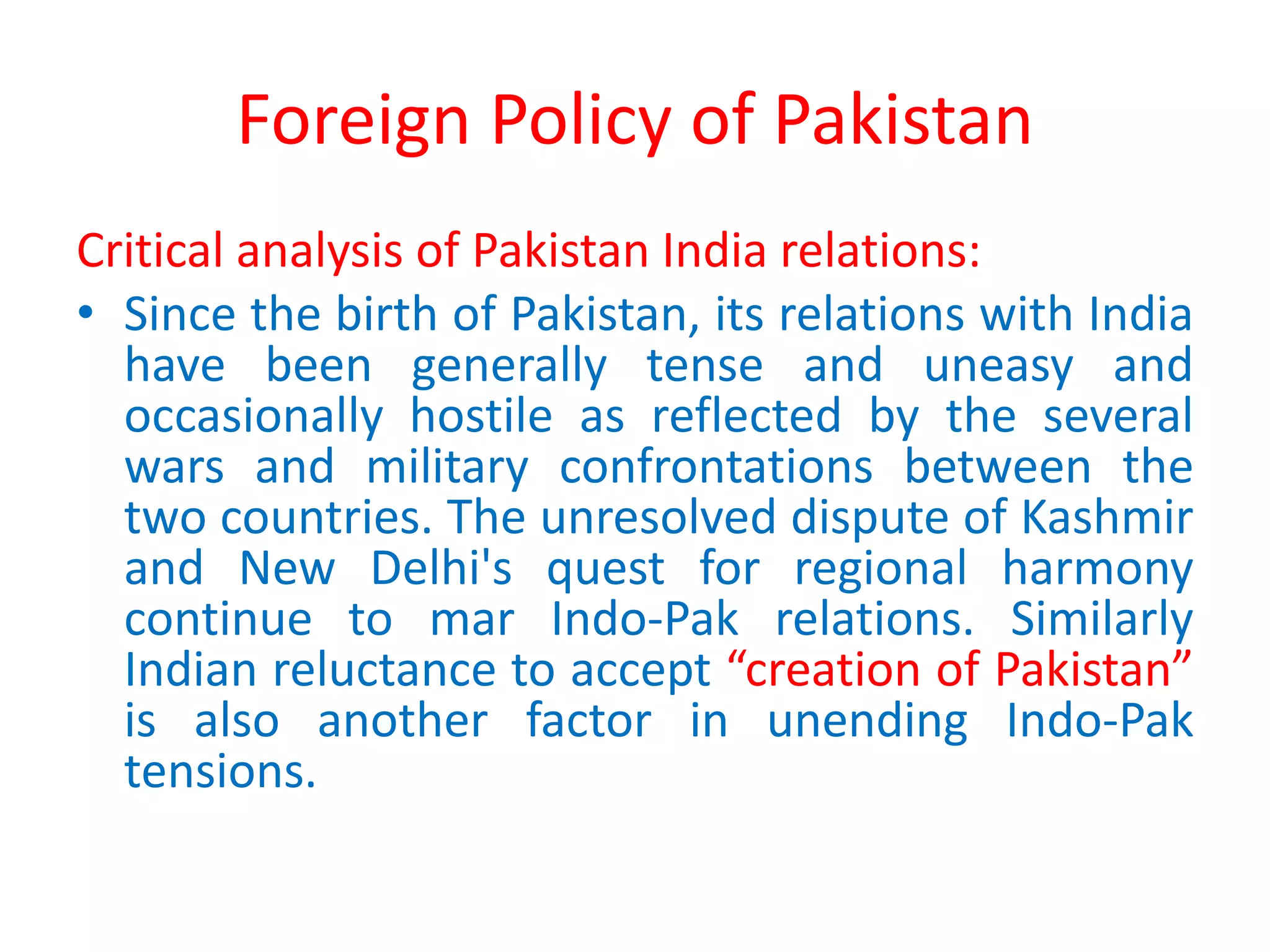 lecture no 14 Foreign Policy of Pakistan.pptx