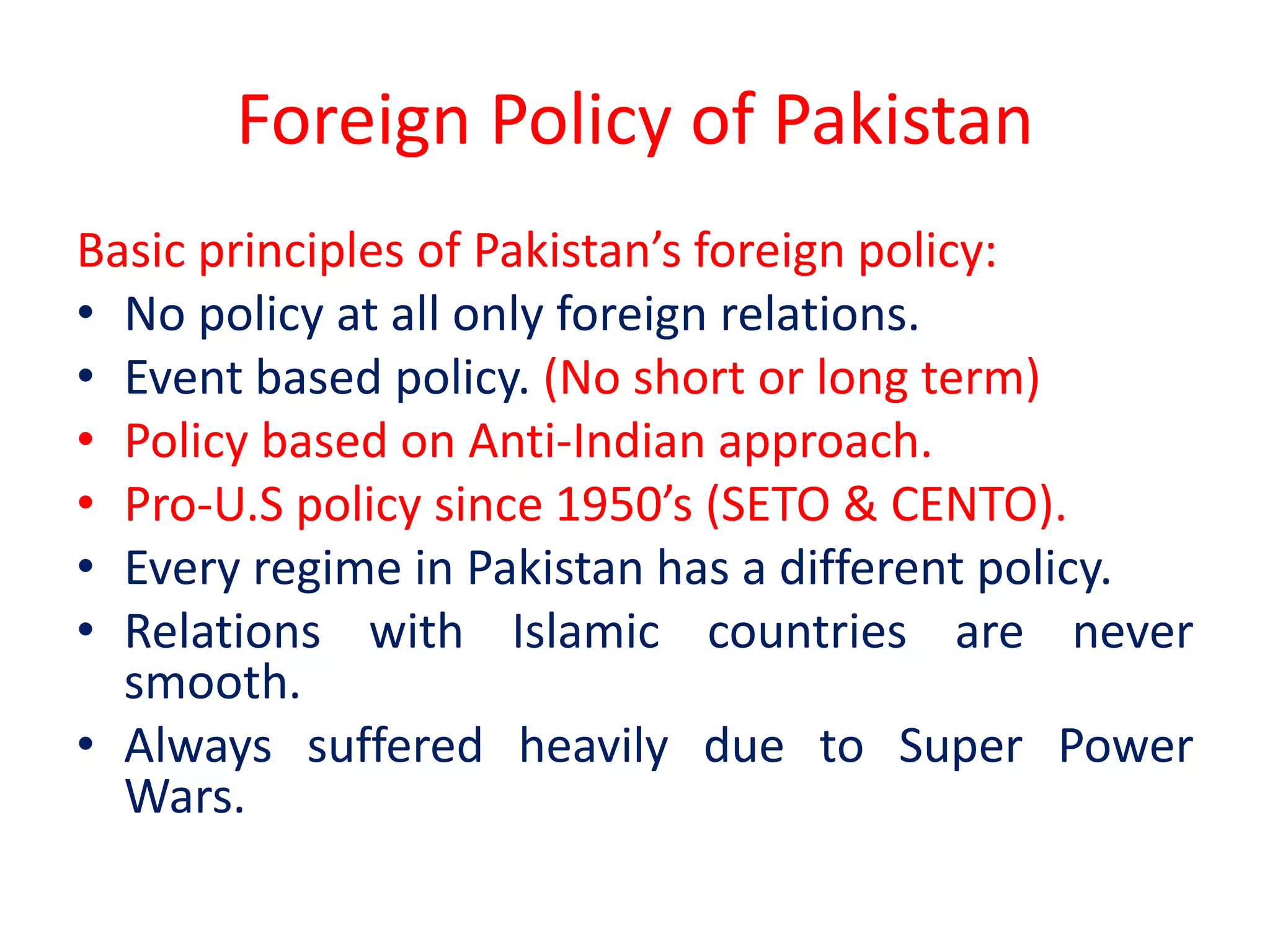 lecture no 14 Foreign Policy of Pakistan.pptx