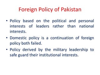 lecture no 14 Foreign Policy of Pakistan.pptx