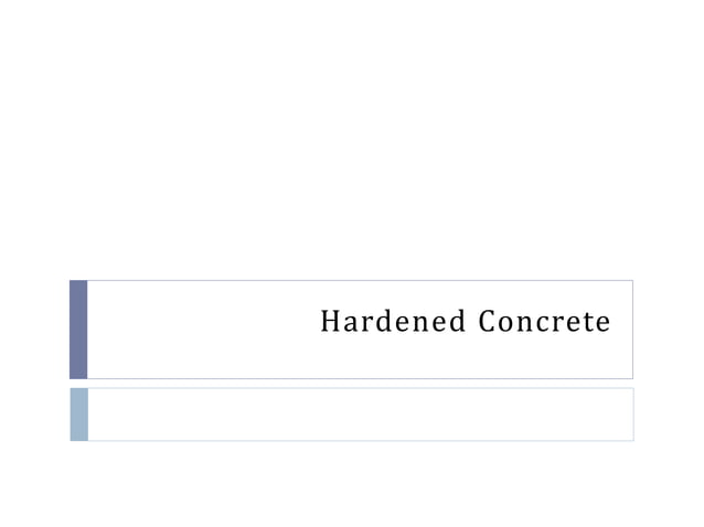 Hardened Concrete Strength Factors | PPT