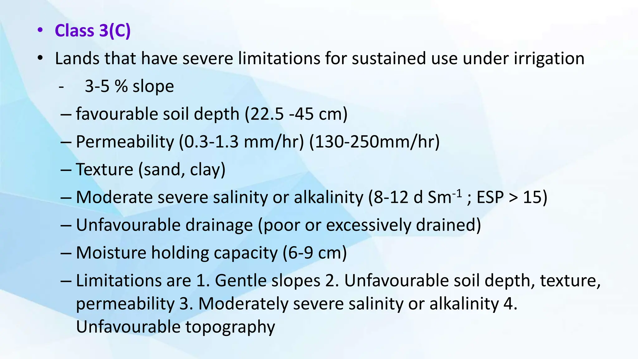 Lecture No 15 Soil irrigability.pptxkick | PPTX