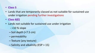 Lecture No 15 Soil irrigability.pptxkick | PPTX