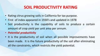 Lecture No 15 Soil irrigability.pptxkick | PPTX