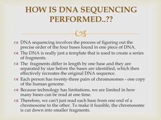 DNA Sequencing | PPTX